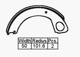 BRAKE SHOES - FUSO TRUCK 83> (HAND) | Butler Auto Mart